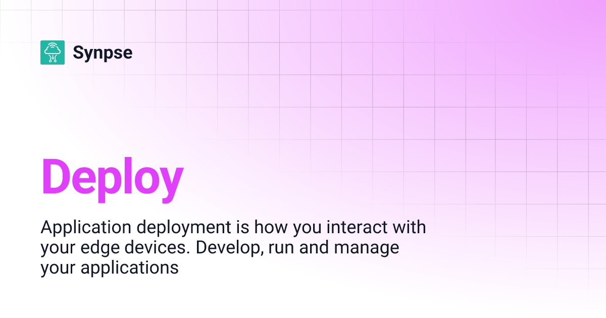 Deploy | Synpse