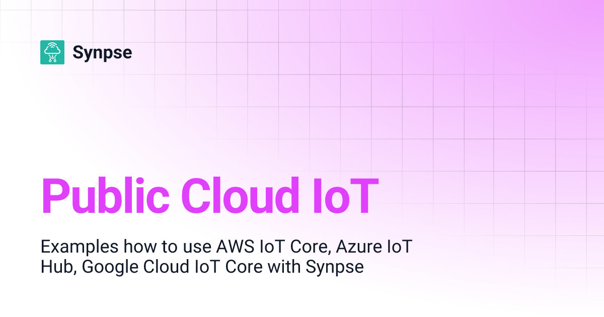 Public Cloud IoT | Synpse