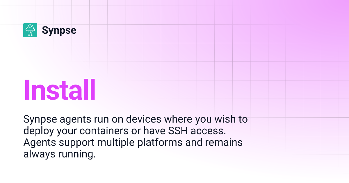 Install | Synpse